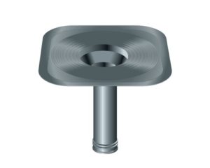 Black EPDM Flat Roof Drain - Lancastria